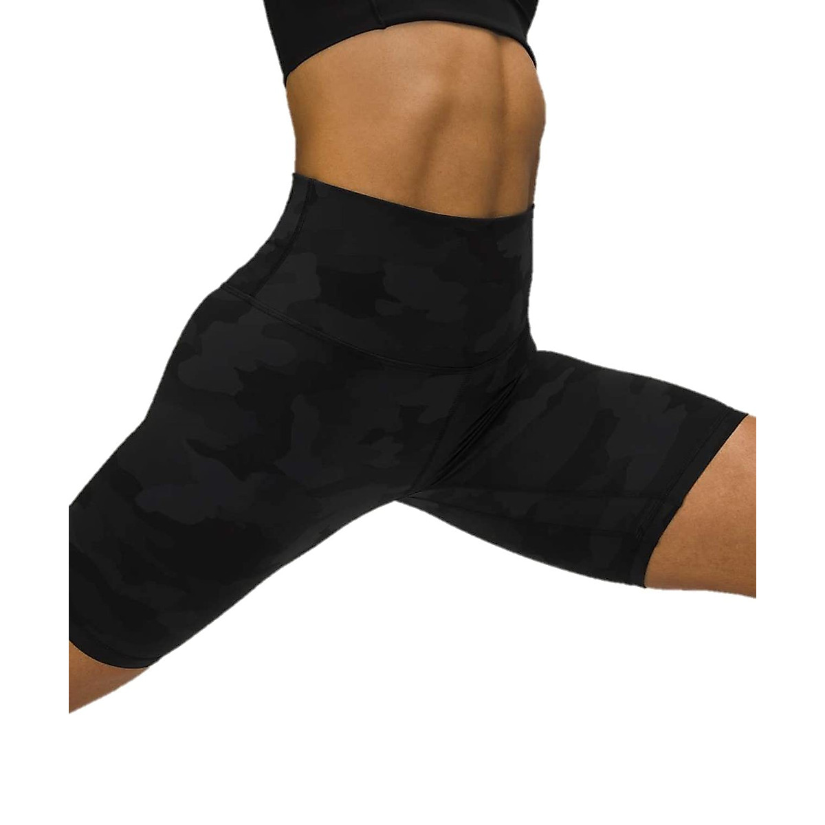 Lululemon Athletica LULULEMON Align High-Rise Short 8In (Black Camo (8In), 16)