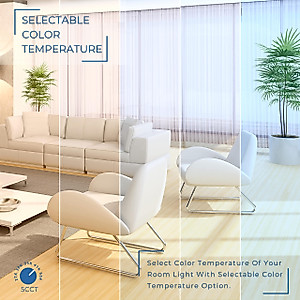 Perlglow 18 Pack 5 inch Slim Ultra-Thin Square Downlight Luminaire, Brushed Nickel, LED Recessed Light Fixtures Dimmable 15W=100W, 1100 Lumens, IC Rated, 5CCT Selectable 2700K|3000K|3500K|4100K|5000K