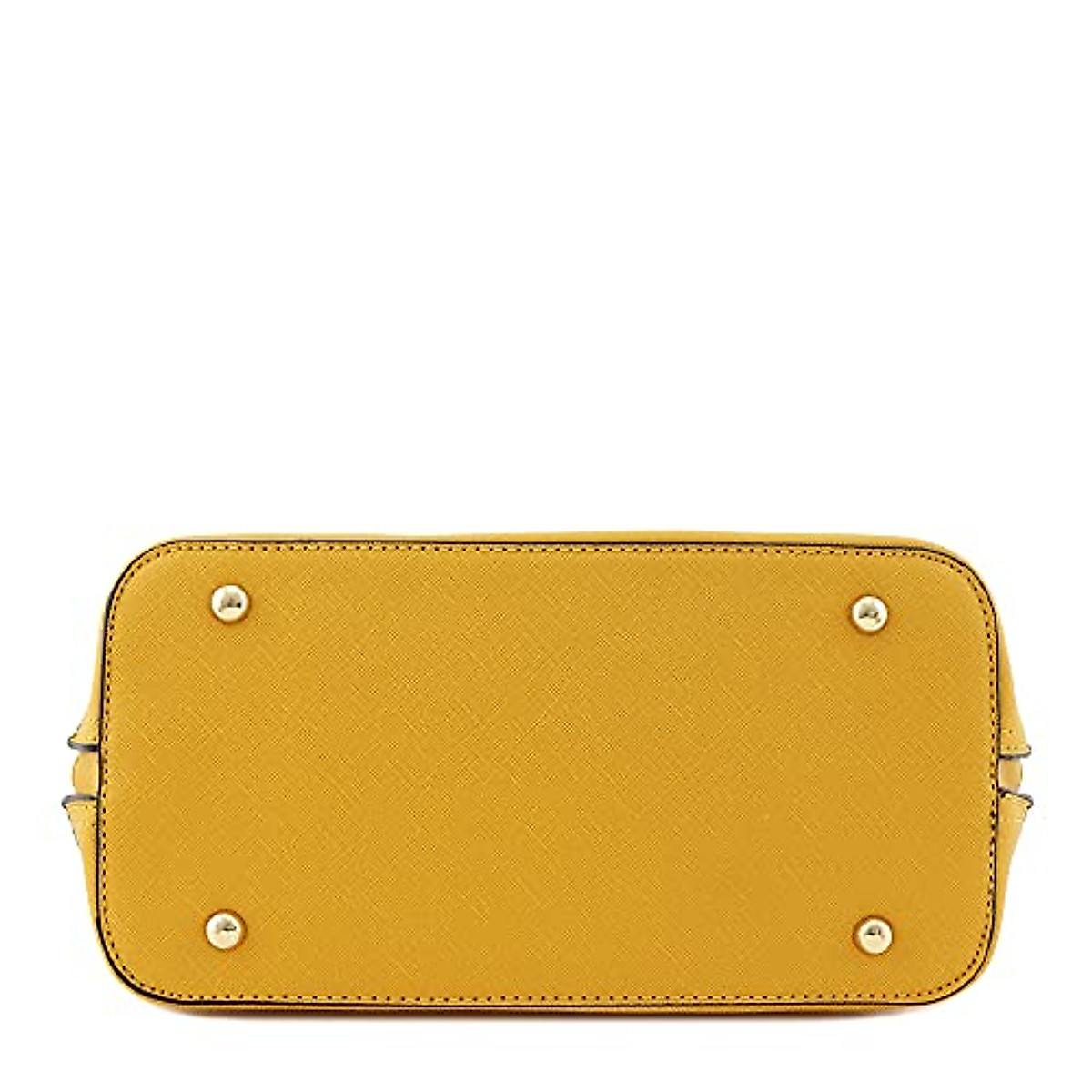 Zip-Around Classic Dome Satchel (Mustard)