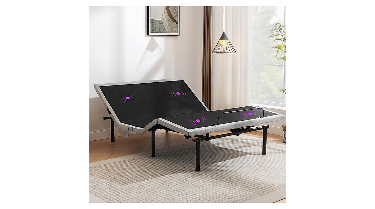 ASONLY Adjustable Bed Frame Queen: Massage, Zero Gravity, USB