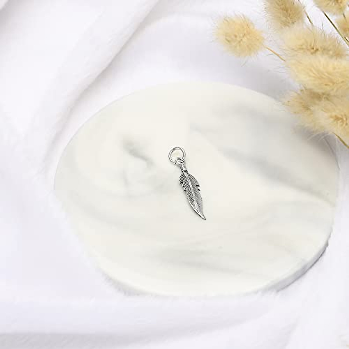 AeraVida Tribal Feather .925 Sterling Silver Pendant