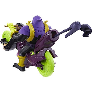Masters of the Universe He-Man and The Action Figure + Vehicle Based on Animated Series, Articulated Battle Characters, Gift for 4 Years and Older