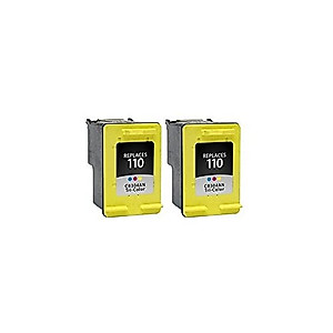SuppliesMAX Remanufactured Replacement for HP PhotoSmart A310/A320/A430/A440/A445/A510/A610/A640/A710/A826 Tri-Color Inkjet (2/PK-55 Page Yield) (NO. 110) (Q8700BN_2PK)