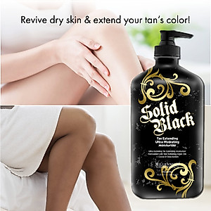 Millennium Tanning Solid Black Tan Extender Lotion - Hydrating After Sun Lotion, 18.25 Ounces