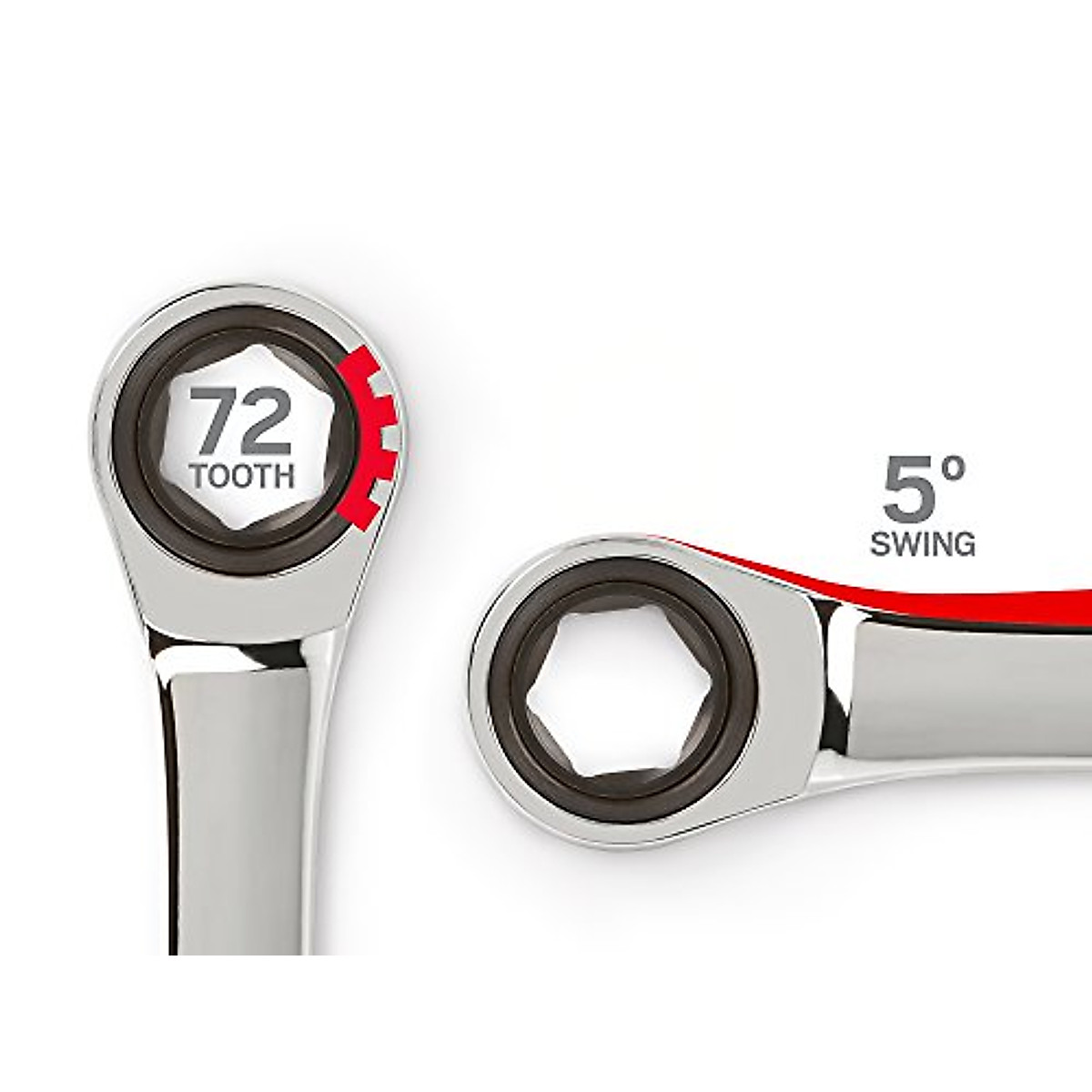 TEKTON 1/2 Inch Stubby Ratcheting Combination Wrench | WRN50010