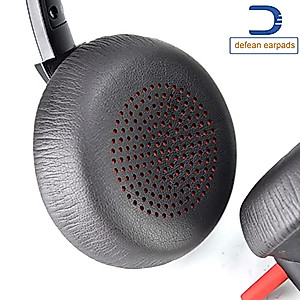 Voyager Focus UC Ear Pads - Replacement Ear Cushion Cover Compatible with Poly Voyager Focus UC, Plantronics Voyager Focus UC B825 Binaural, BLACKWIRE 5220 5210 7225, Voyager Focus 2 UC USB-A Headset