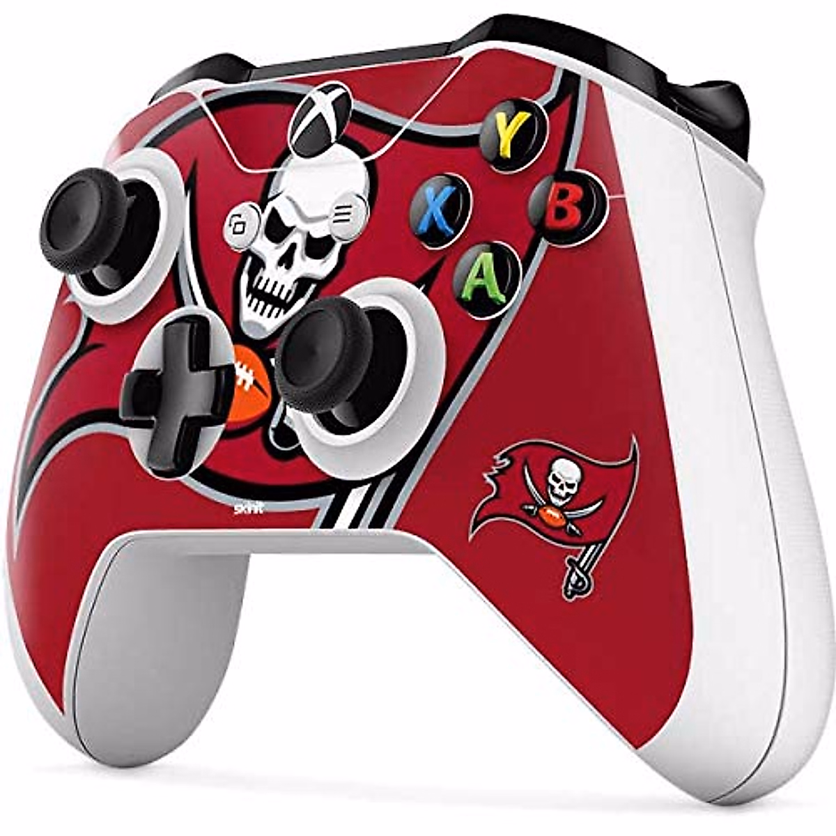 Skinit Decal Gaming Skin Compatible with Xbox One S Controller - Officially Licensed NFL Tampa Bay Buccaneers Large Logo Design