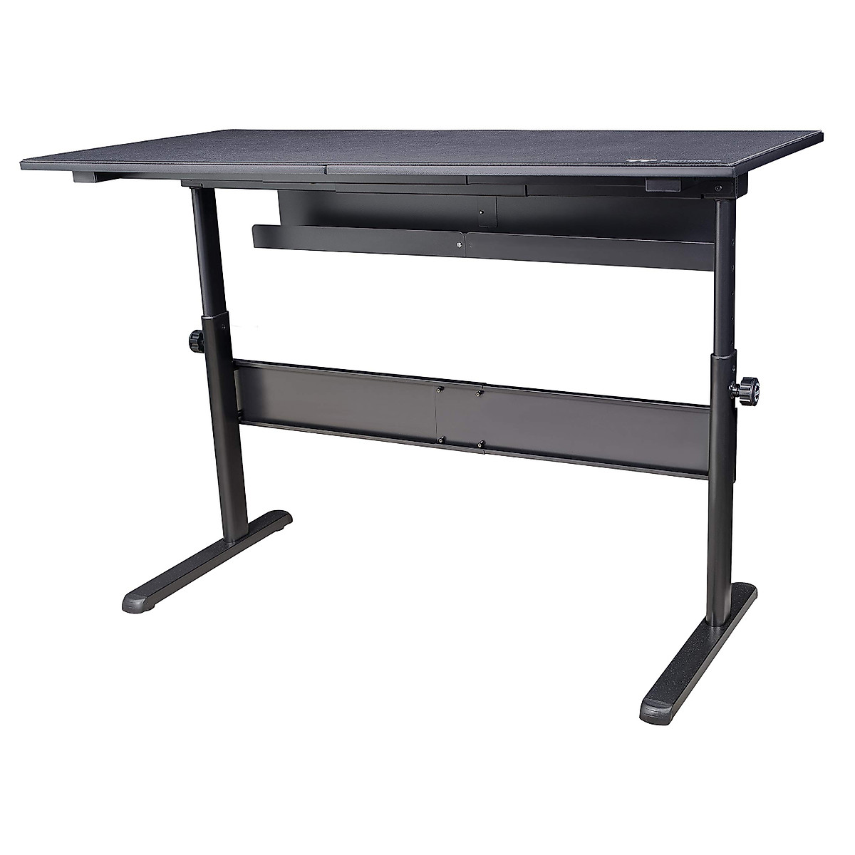 Thermaltake Tt Gaming Level 20 Gt Battlestation Computer Gaming Desk, Adjustable Heights, Scratch Resistant Surface, Full-Sized Desk Mat, GD-LBS-BRHANX-01 , Black