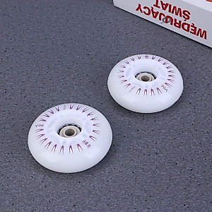 LIOOBO 2 Pcs Flash Roller Skating Wheels Lighted Roller Skates Wheels Roller Skating Shoes Skate Accessories Light up Roller Wheels Led Roller Wheels Pu Wheels Wheel
