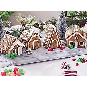 Fox Run Christmas Village Gingerbread House Cookie Cutter Set, 22 Piece, Stainless Steel,48750