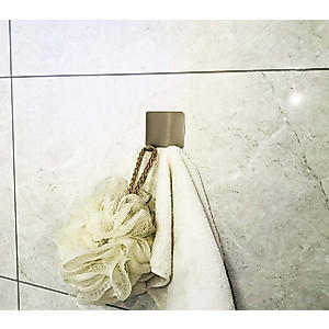 24 Pcs Heavy Duty Adhesive Hooks, Wall Adhesive Hooks, Stainless Steel Hooks for Home, Bathroom, Kitchen, Office, Living Room