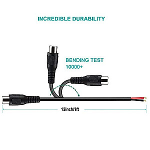 SIOCEN (3 Pack) Replacement RCA Female Jack Plug Connector Adapter to Bare Wire Open End Audio Video RCA Cable for Repair