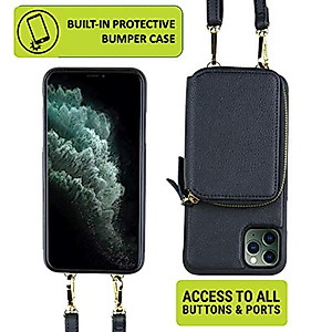 Gear Beast Crossbody Phone Case Wallet Compatible iPhone 11, RFID Protected Cross Body Phone Purse Bag with Adjustable Strap