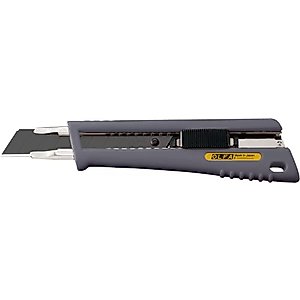 OLFA 18mm Heavy-Duty Utility Knife (NL-AL) - Multi-Purpose Comfort Rubber Grip Precision Knife w/ Auto-Lock Mechanism & Snap-Off Blade, Replacement Blades: Any OLFA 18mm Blade