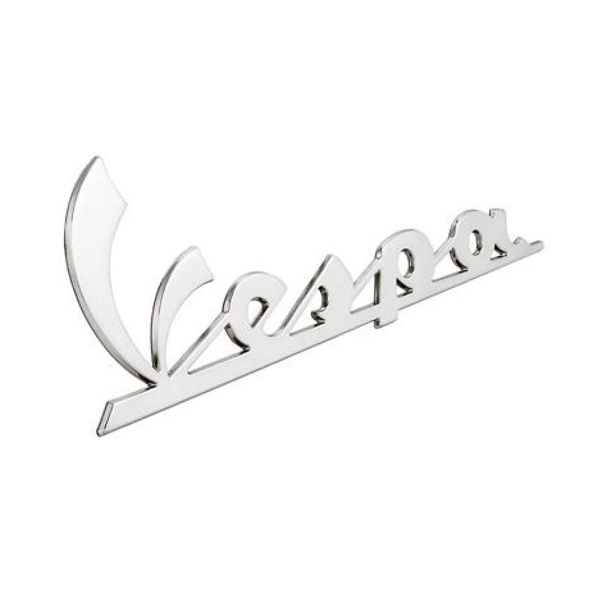 Piaggio Vespa Vespa Badge Emblem Side Panel Chrome for Lx Lxv S Gt Gts Gtv Sprint Primavera 50 125 150 200 250 300 Super Side Cowl 6 inch - 656220 57357R, 620529, 673315, 673838