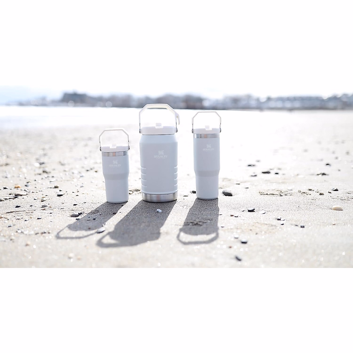 Stanley IceFlow Flip Straw Jug with Handle 64 oz| Twist On Lid and Flip Up Straw | Leak Resistant for Travel and Sports | Insulated Stainless Steel | BPA-Free |Cloud