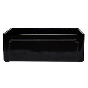 ALFI brand AB5006-PSS AB3020SB-BG Kitchen Sink, Black Gloss