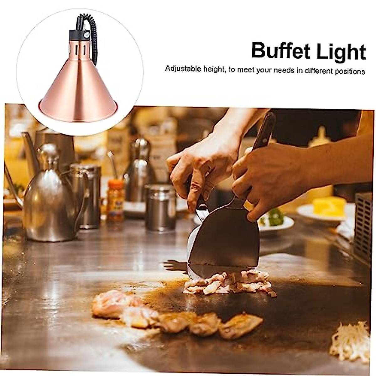 ULTECHNOVO 1pc Food Warmer Lamp Turtle Tank Heater Dome Light Bulb Bottle Warmer Portable Food Warmer Light Retractable Heat Lamp Countertop Heat Lamp Buffet Food Warmer Light Buffet Light