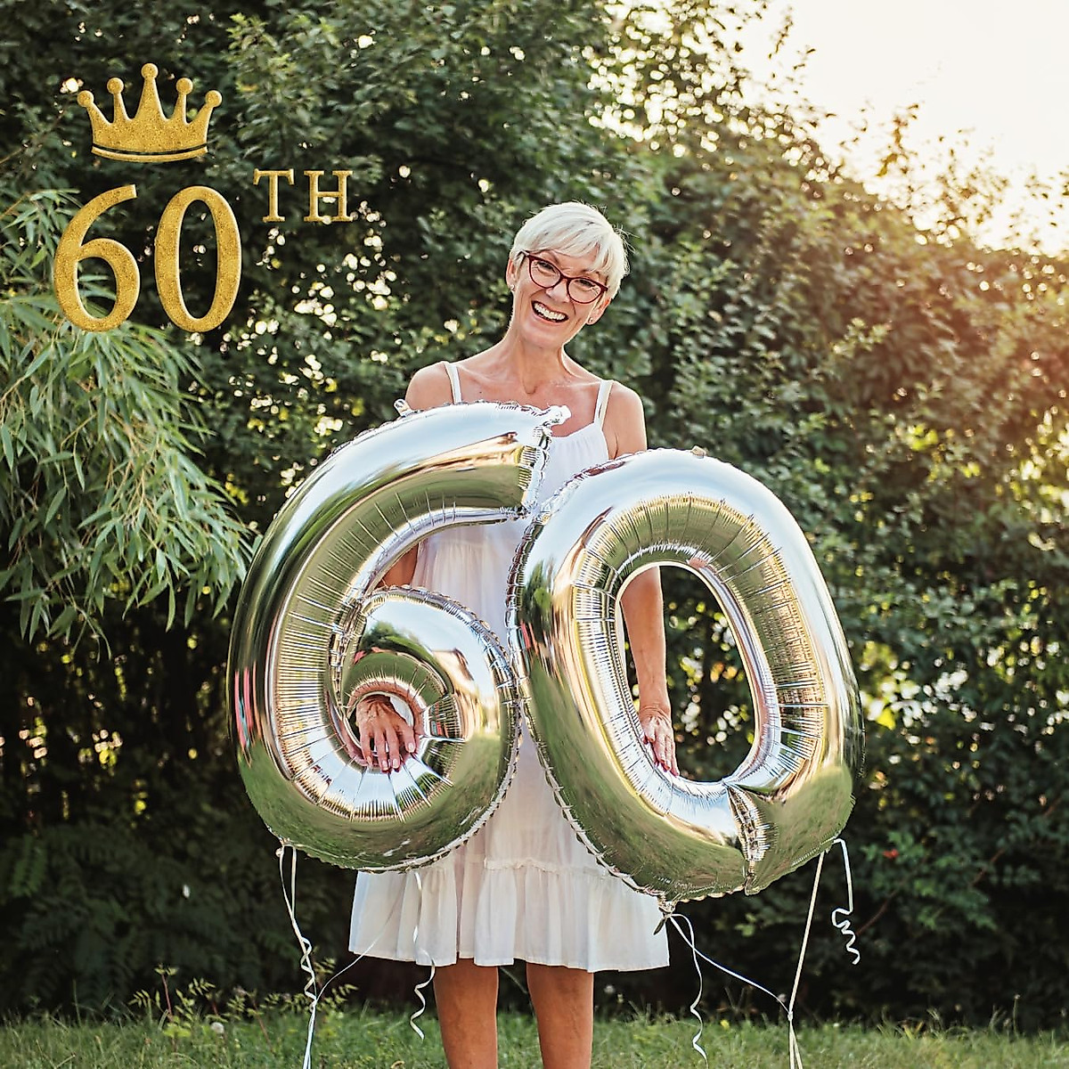 Infinity Collection 60th Birthday Charm Bracelet – Rose Gold Adjustable Bangle with Fabulous & Sixty Charms – Gift for Women – Includes Velvet Jewelry Pouch