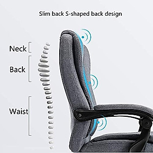 ZHAOLEI High Back Executive Office Chair with Adjustable Tilt Angle-Executive Black Office Chair, Swivel and Tilt, with Extra Thick Padding, Height Adjustment.