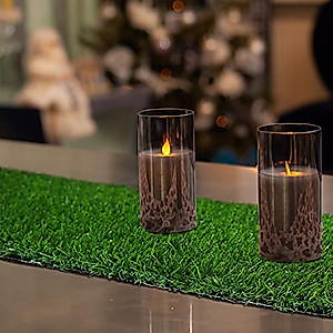 XLX TURF Grass Table Runner 12 x 36 Inch, Green Artificial Tabletop Decor for Wedding, Birthday Party, Banquet, Baby Shower