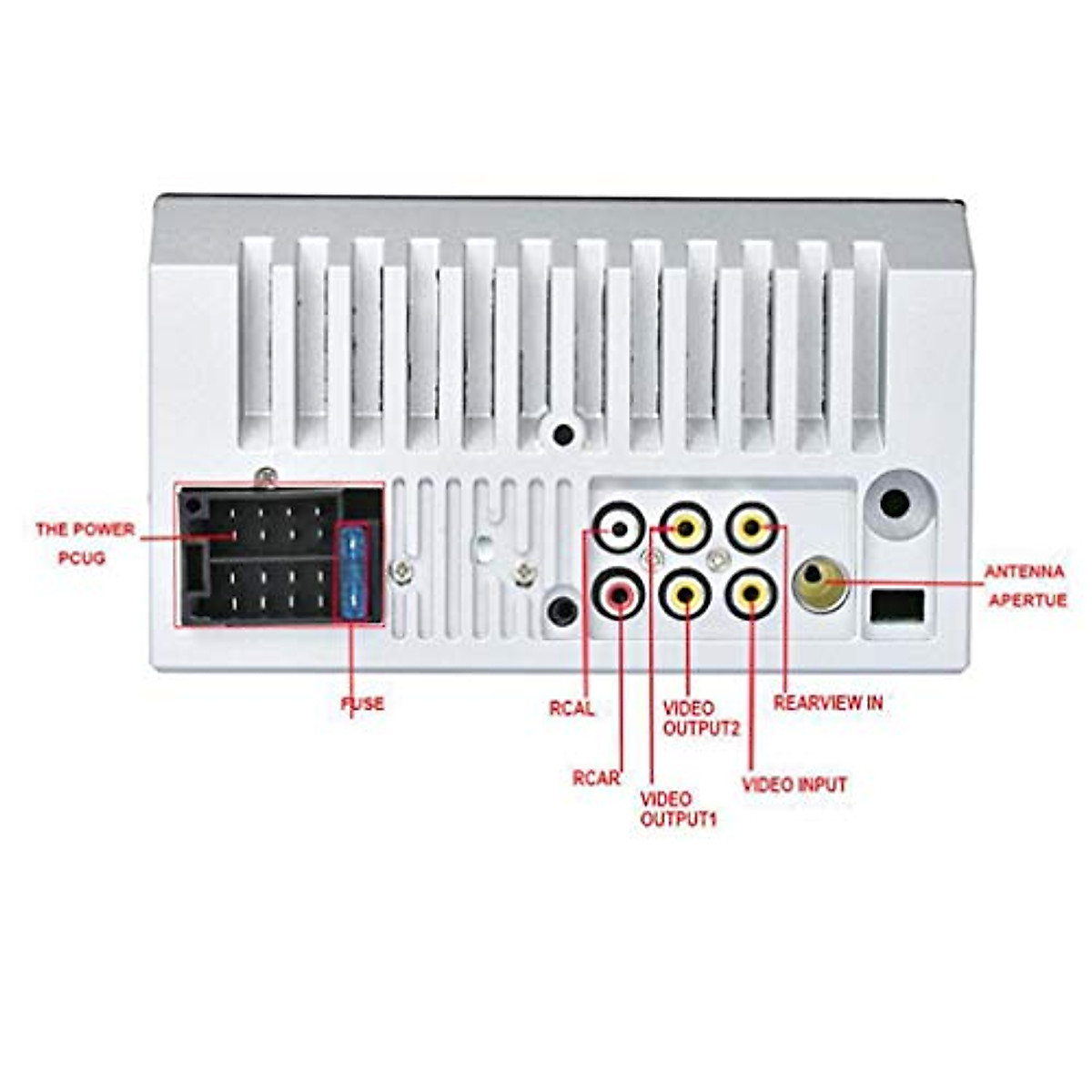 7 Inch Car Stereo Double Din Car Radio with Bluetooth Touchscreen Car Audio with FM/Hands Free Calling/Mirror Link/USB/TF/FM/AUX/EQ/Rear View Camera/Remote Control + Frame