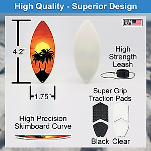 Shaka Minis Finger Skimboard | Finger Surfboard - Skim and Surf The Wind, Waves and Almost Anywhere (Endless Summer)