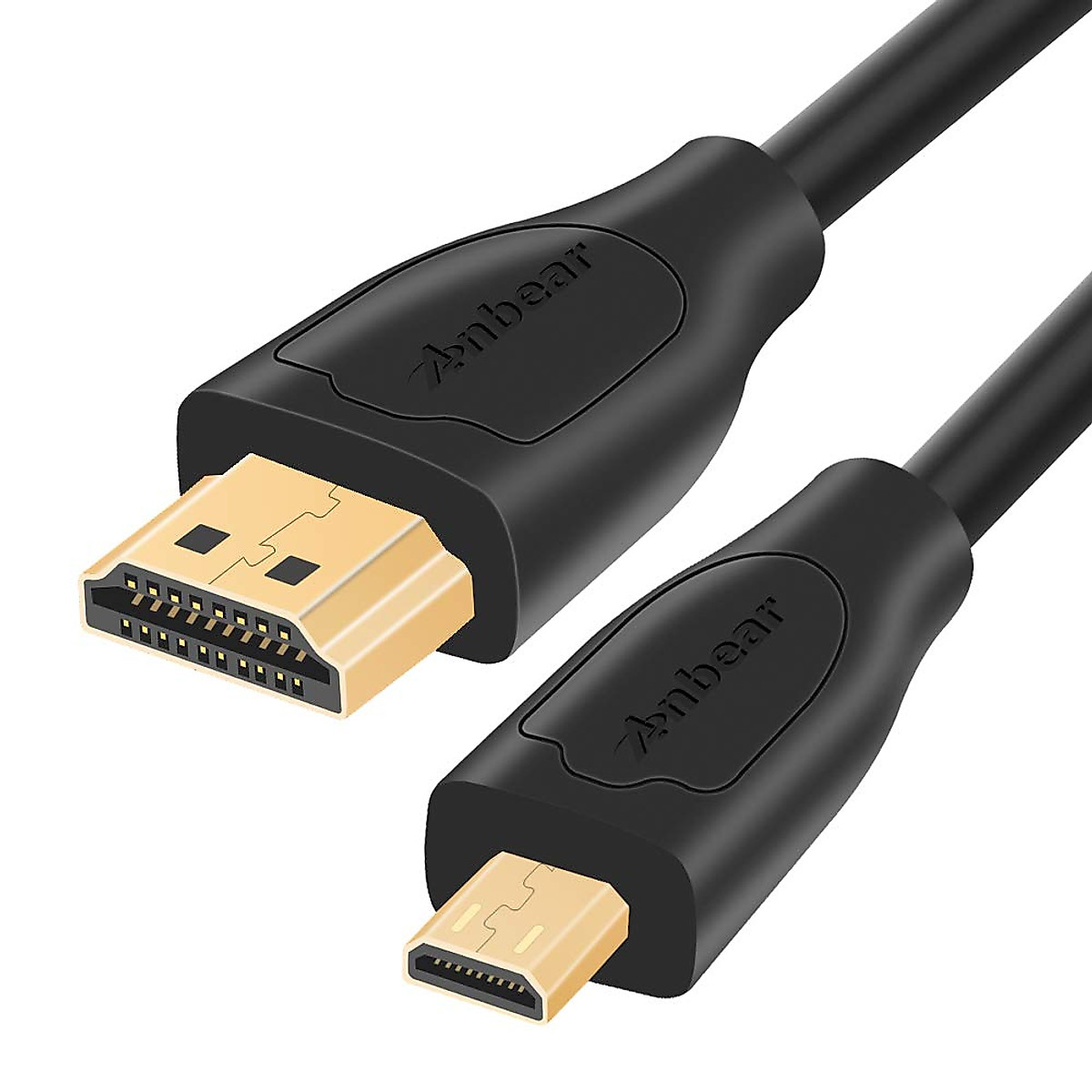 Anbear Micro HDMI to HDMI Cable 3FT, HDMI to Micro HDMI 3 Feet Support 3D 4K 60Hz Ultra HD(HDMI to Micro HDMI) Compatible