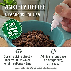 HomeoPet Anxiety Relief Medicine for Pets, Natural Anxiety Relief for Dogs and Cats, Cat and Dog Calming Medicine, 15 Milliliters