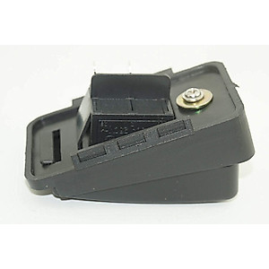 AUXPhome 6volt 12volt Kids Electric Cars Accelerator Foot Pedal Reset Control Switch for Universal Kids Ride On Cars,Electric Battery Remote Tractor Quad Toy Black 2-pin Socket