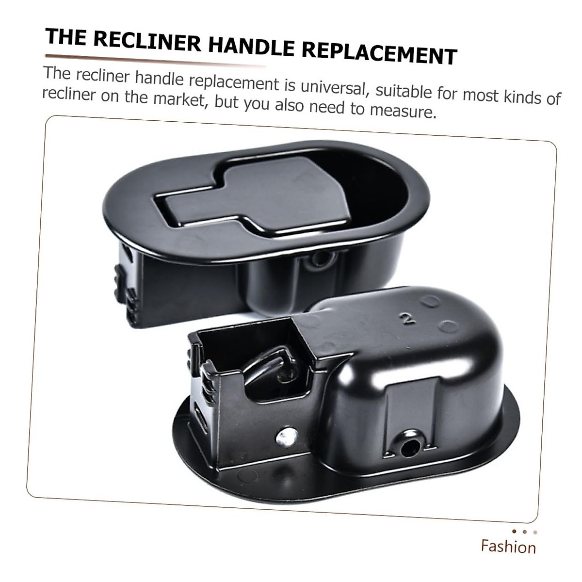 CIYODO 2pcs Versatilen Chair Pull Handle Metal Handle Part Black Lounge Chair Black Recliner Metal Legs for Furniture Recliner Pull Handle Replacement Aluminum Alloy