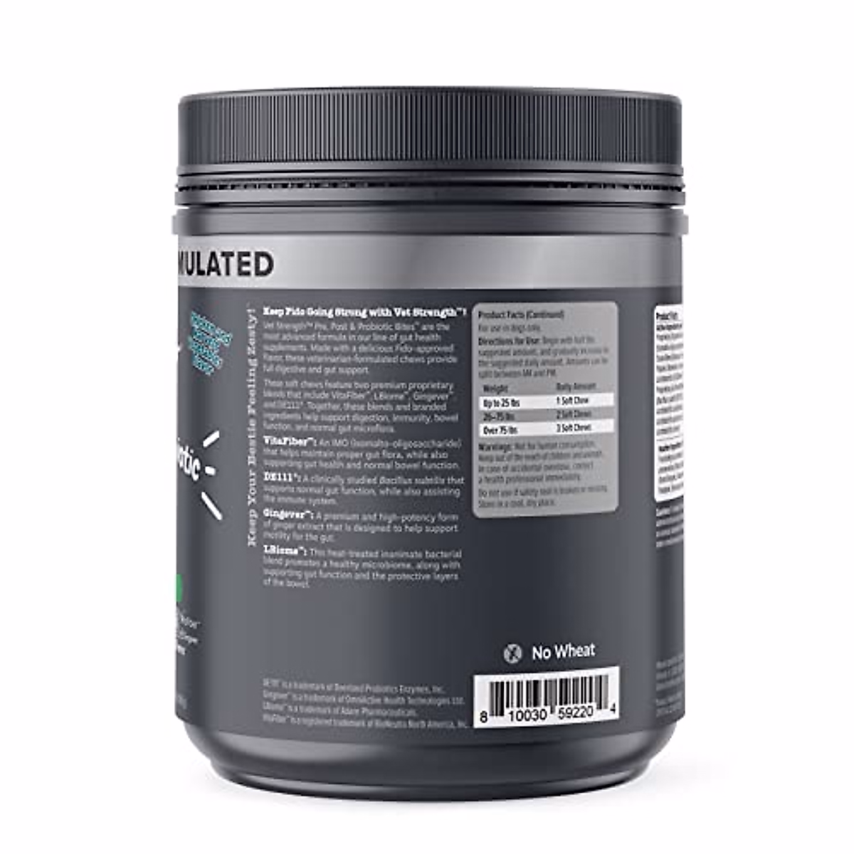 Zesty Paws Probiotics for Dogs - Digestive Enzymes for Gut Flora, Digestive Health, Diarrhea & Bowel Support - Clinically Studied DE111 - Dog Supplement Soft Chew for Pet Immune System - VS - 90 Count