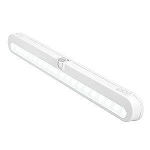 BLS T01L LED Closet Light Super Bright 20 LED Under Cabinet Lighting Battery Powered / DC Input Wireless Motion Sensing Light, Auto On Off Switch, Motion Sensor & Light Sensor, Light Beam Adjustable
