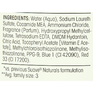 Suave Essentials Formerly Naturals Shampoo, Daily Clarifying - 22.5oz.