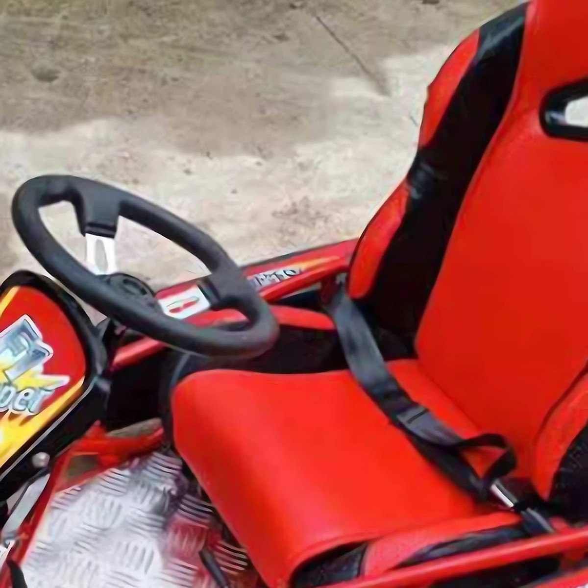 10.5inch/27cm Kart Steering Wheel - 3 Spokes Quick Release Off-Road Cart Steering Wheel Interior With Holes For Go Kart Beach Kart Replacement Vehicle Universal (10.5inch/27cm - Black)