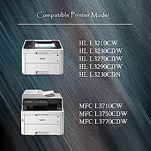 (2-Pack) TG Imaging (2xBlack) Compatible TN-227 Toner Cartridge Replacement for TN227BK High Page Yield for HL-L3210CW HL-L3270CDW HL-L3290CDW MFC-L3750CDW Printer (Black Only)