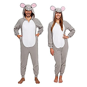 Slim Fit Adult Onesie - Animal Halloween Costume - Plush Fruit One Piece Cosplay Suit for Women and Men by FUNZIEZ!