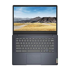 Lenovo 14" Chromebook Laptop (Latest Model), MediaTek 8-Core Processor, 4GB LPDDR4X RAM, 64GB eMMC, Wi-Fi, Webcam, USB-C, Long Battery Life, NLY MP, Abyss Blue, Chrome OS