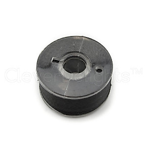 CleverDelights Black and White Prewound Bobbins - 24 Pack - Size A Bobbins - 60wt - SA156 Replacement