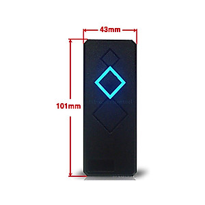 MENGQI-CONTROL 2 Door Access Control Panel System 600lbs Waterproof Magnetic Lock RFID Reader Metal Exit Button 110V Power Supply Box USB Reader RFID Card Key Fob Phone APP Remotely Open Door