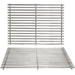 SHINESTAR Grill Grates for Weber Genesis Silver A, Spirit E-210, Spirit 500, Spirit 200 Series(Side-Mounted Control), 15 x 11.3 Inch, 2-Pack