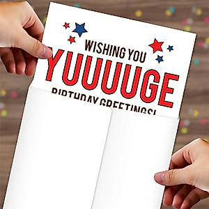 Canopy Street Trump Huge Birthday Greeting Card / 8.5" x 11" Large Greeting Card/Jumbo Birthday Greeting From Group