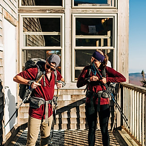 Minus33-100% Merino Wool - Isolation Men’s Midweight Quarter Zip - Warm Pullover - Outdoor Recreation Sweater - No Itch Renewable Fabric - Burgundy - Medium