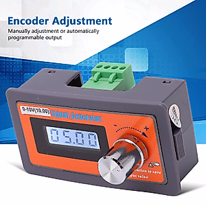 Hilitand High Accuracy Adjustable Voltage Generator with Encoder Adjustment, LCD Display, and ABS Shell for DC 0-10V Output Adjustment