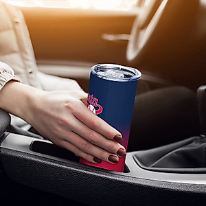 EBBUGAS Atlanta EST 1871 Tumblers 20oz Straight Skinny Car Cups Sports Travel Coffee Mug, Stainless Steel, Insulated,Classic Collection Gifts for Men Women Fans.