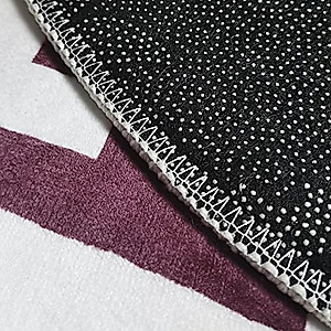 Luxixiry ABC Alphabet Kids Rug, Cotton Soft Plush Play Mat for Playroom Bedroom Living Room Playmat Home Décor (White, 2.6' x 3.9')