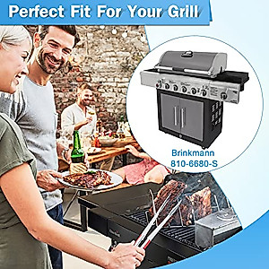 Adviace Grill Replacement Parts for Brinkmann 810-6680-S, Replacement Brinkmann Heat Plate 810-6680-S & Brinkman 810-6680-S Gas Grill Burner