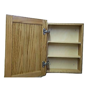 Wallmount Oak Medicine Cabinet