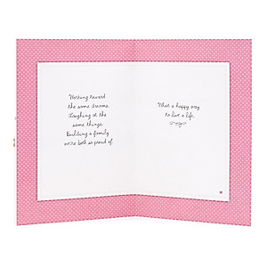 Hallmark Romantic Mothers Day Card or Birthday Card for Wife (What a Happy Way to Live a Life) (0599MBC9495)