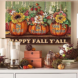 HOIYLDS Pumpkin Diamond Art Painting Kits for Adults - Fall Full Drill Diamond Dots Paintings for Beginners, Round 5D Paint with Diamonds Pictures Gem Art Painting Kits DIY Adult Crafts 12x16inch